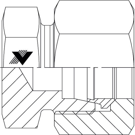 TECA Volz liittimet teräs